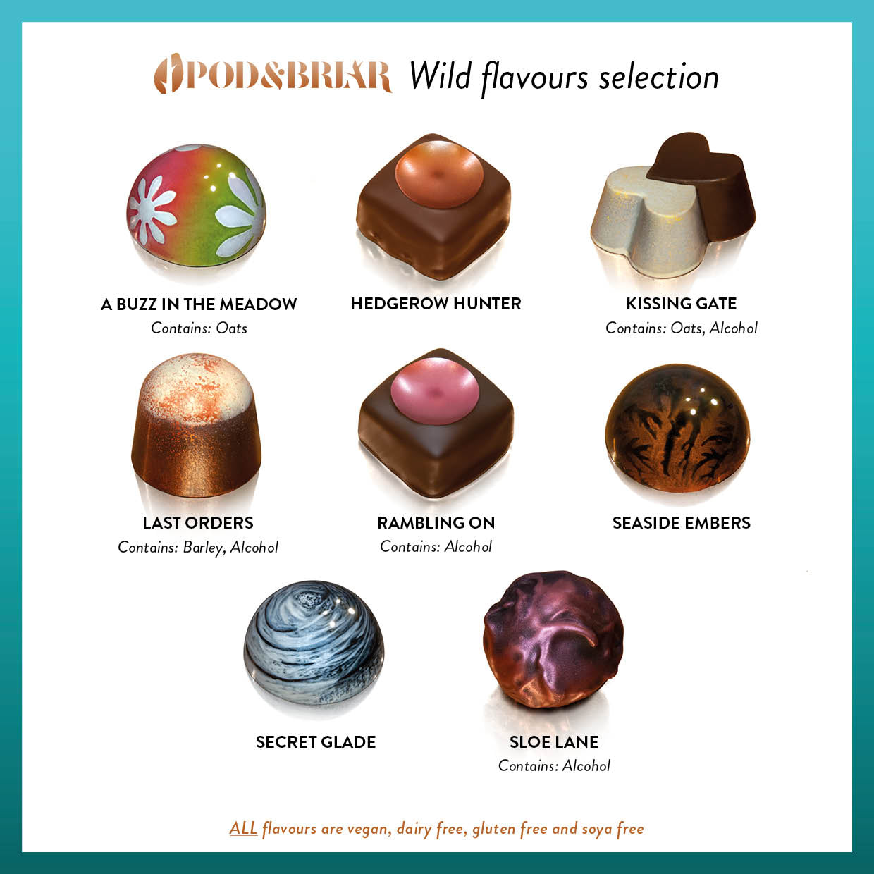 Wild flavours selection – Pod & Briar